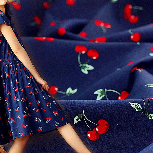 Cherry Fabric - Etsy
