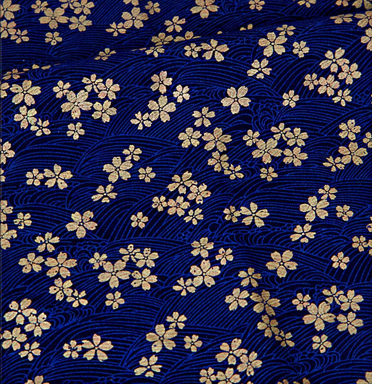 Sakura Floral Cotton Fabric Japanese Kimono Fabric Flower on - Etsy