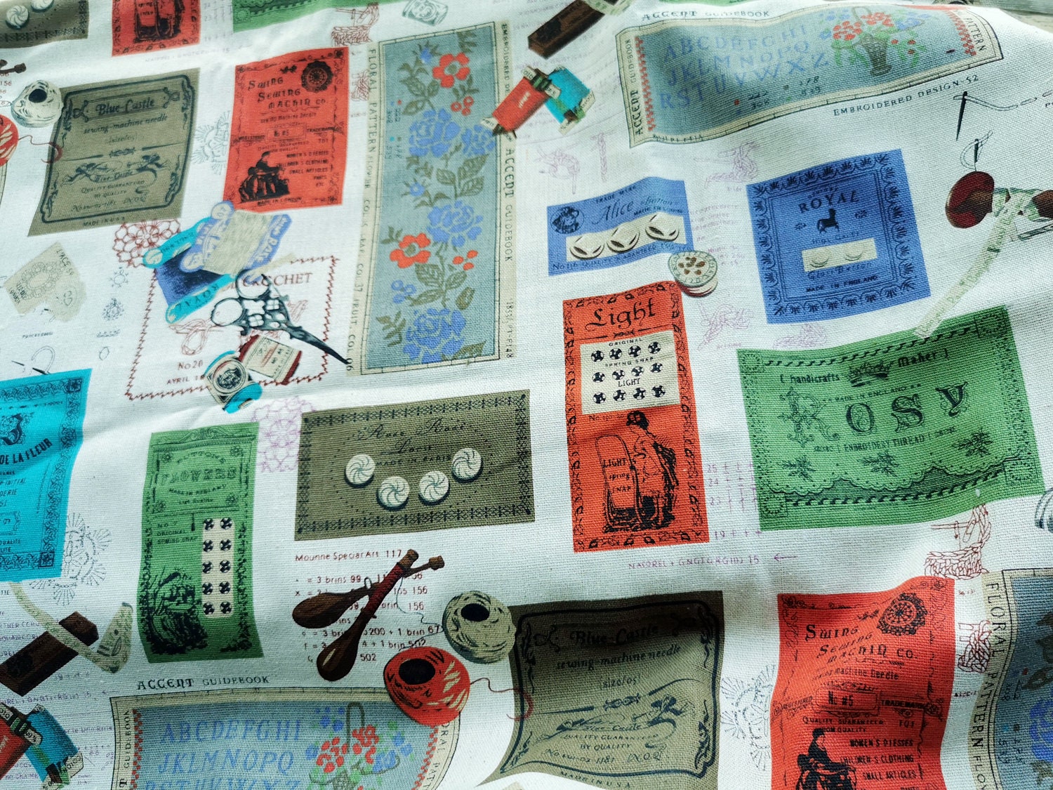 Linen Cotton Fabric Vintage Royal / Palace Curtain Fabric/ | Etsy