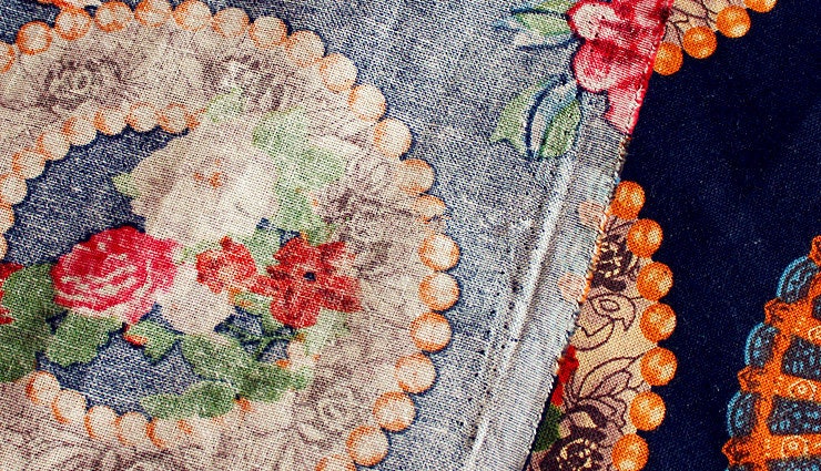 Japanese Kimono Fabric Cotton Linen Fabric Floral and Fan on | Etsy