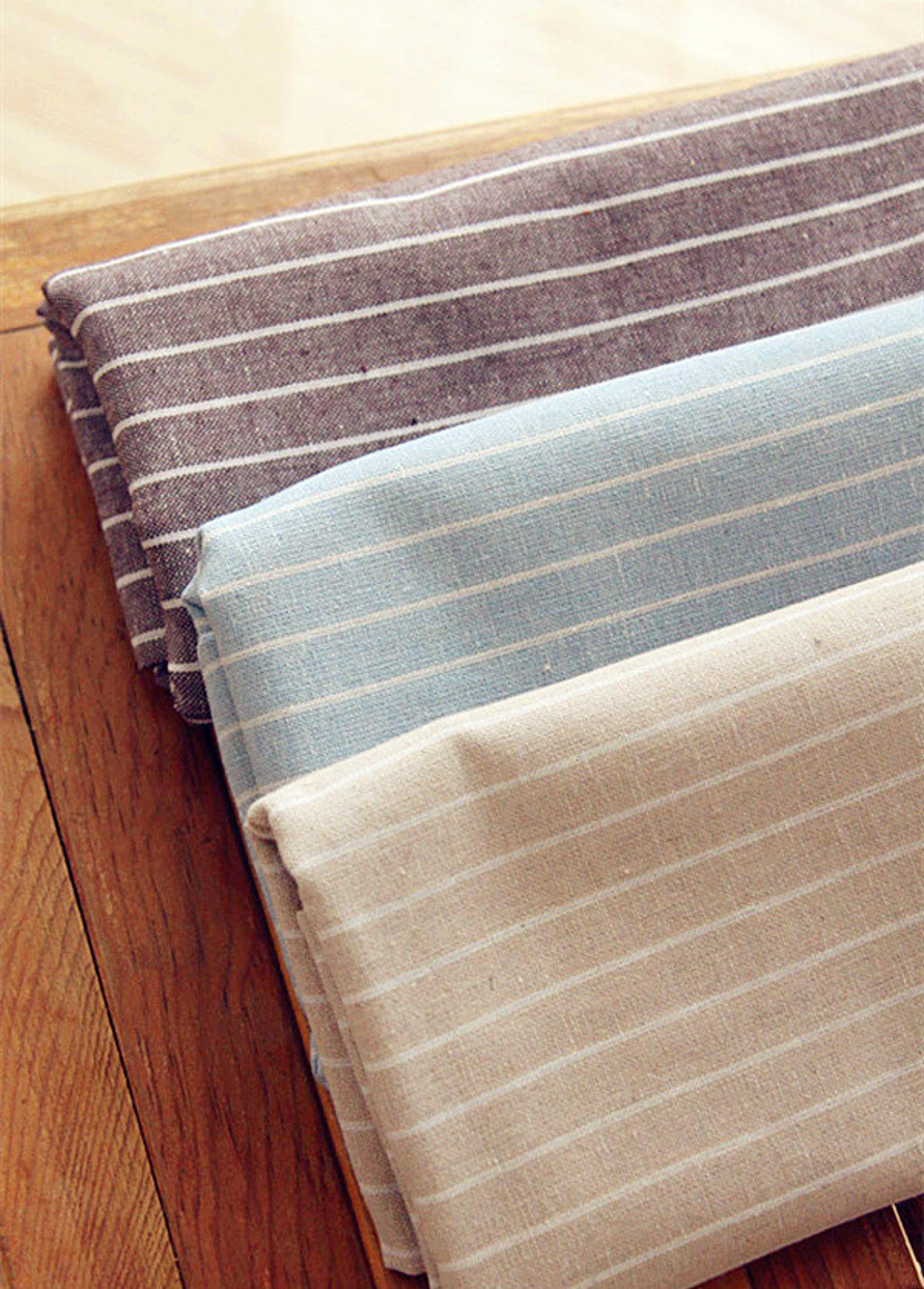 Stripe Fabric Cotton Linen Stripe Fabric Linen Cotton/ Linen - Etsy