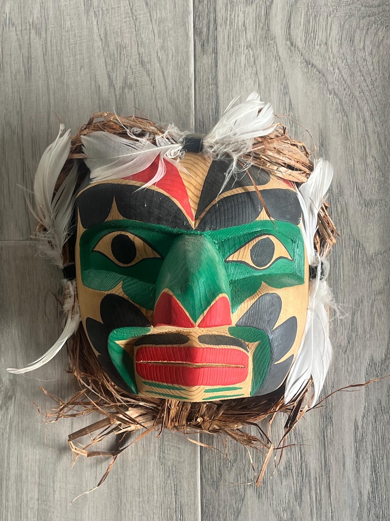 Northwest Coast Red Cedar Haida Mask - Etsy