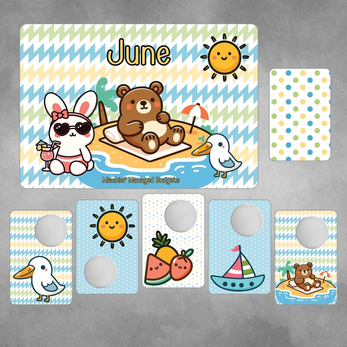 June Savings Challenge Scratch-off Cards - 2 Values - Etsy