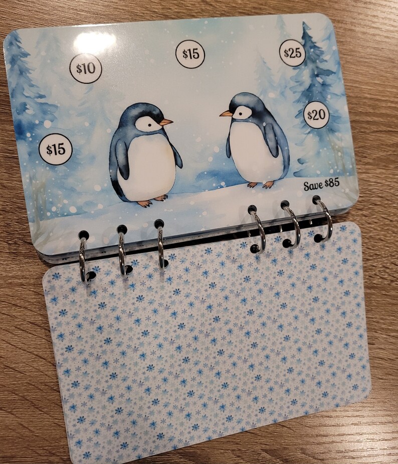 Penguins 1,000 Savings Challenge DASHBOARD Binder - Etsy
