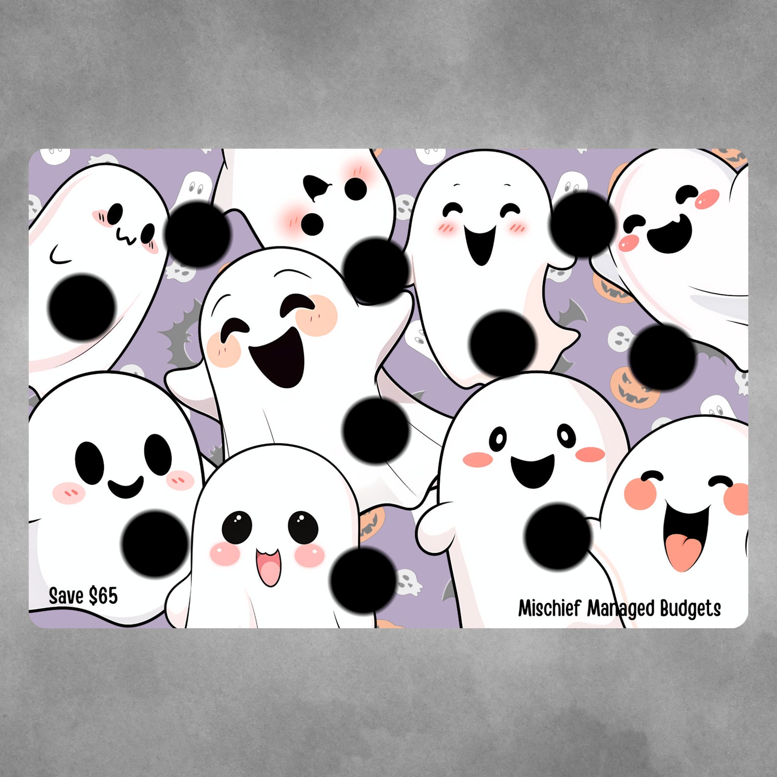 Cute Ghosts Savings Challenge - Save 65 - Etsy