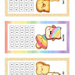Cute Toast - Mini Savings Challenges - Digital - Etsy