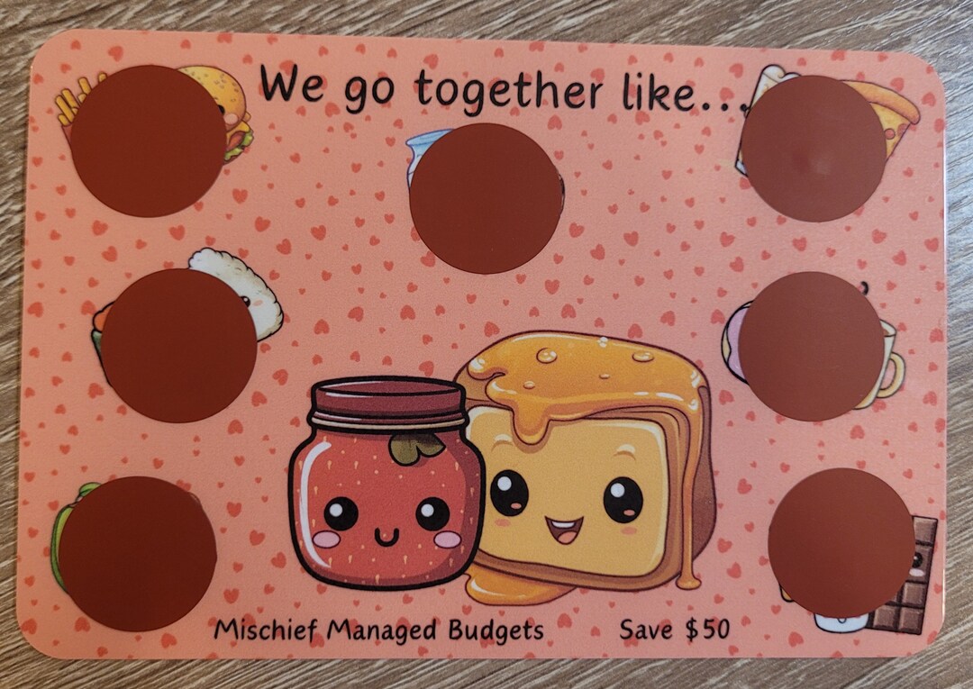 We Go Together Like - Savings Challenge - Save 50 - Etsy