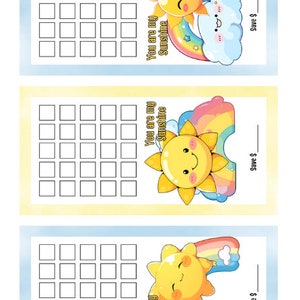 You Are My Sunshine - Mini Savings Challenges - Digital - Etsy