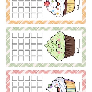 Cupcakes Mini Savings Challenges - Digital - Etsy