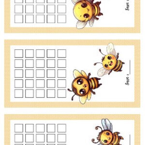 Cute Bees - Mini Savings Challenges - Digital - Etsy