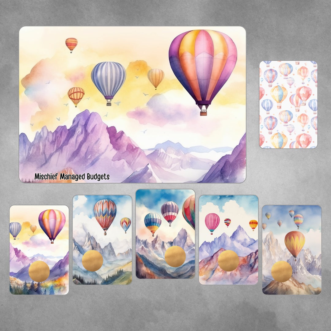 Hot Air Balloon Scratch-off Cards - Save 120 - Etsy