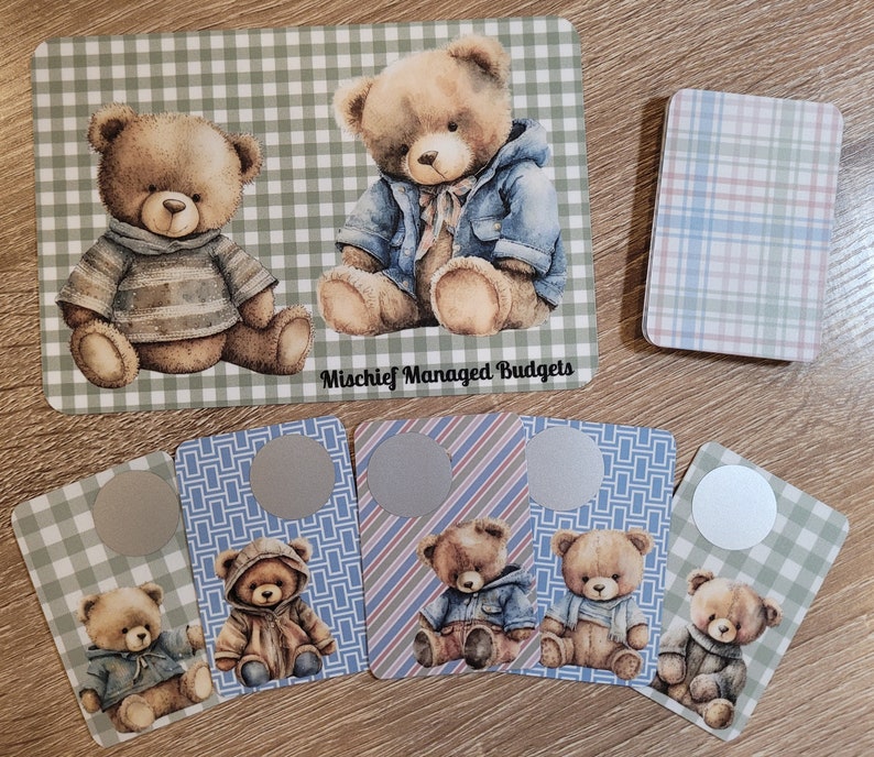 Teddy Bears Savings Challenge Scratch-off Cards Save 120 - Etsy