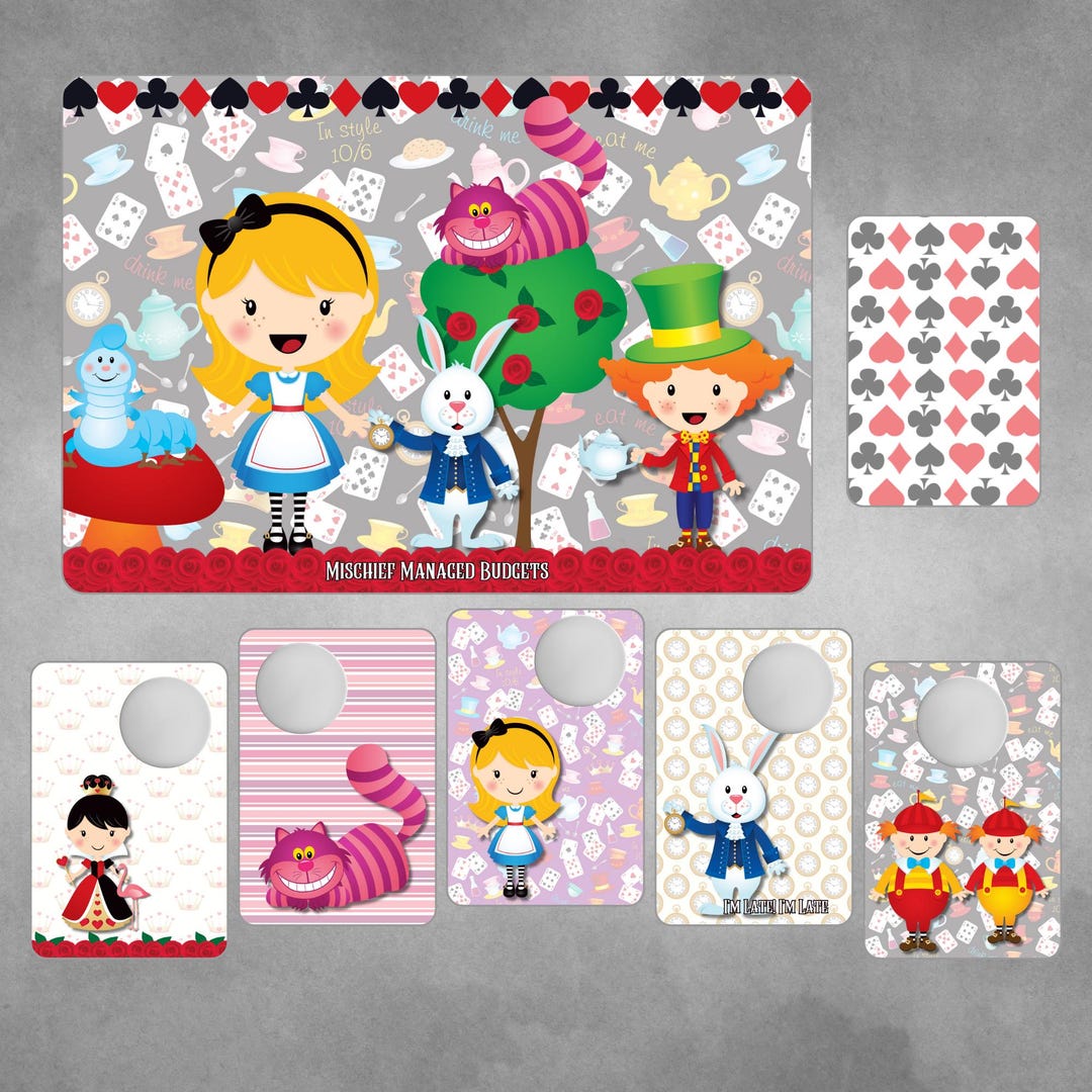 Wonderland Savings Challenge Scratch-off Cards - Save 120 - Etsy