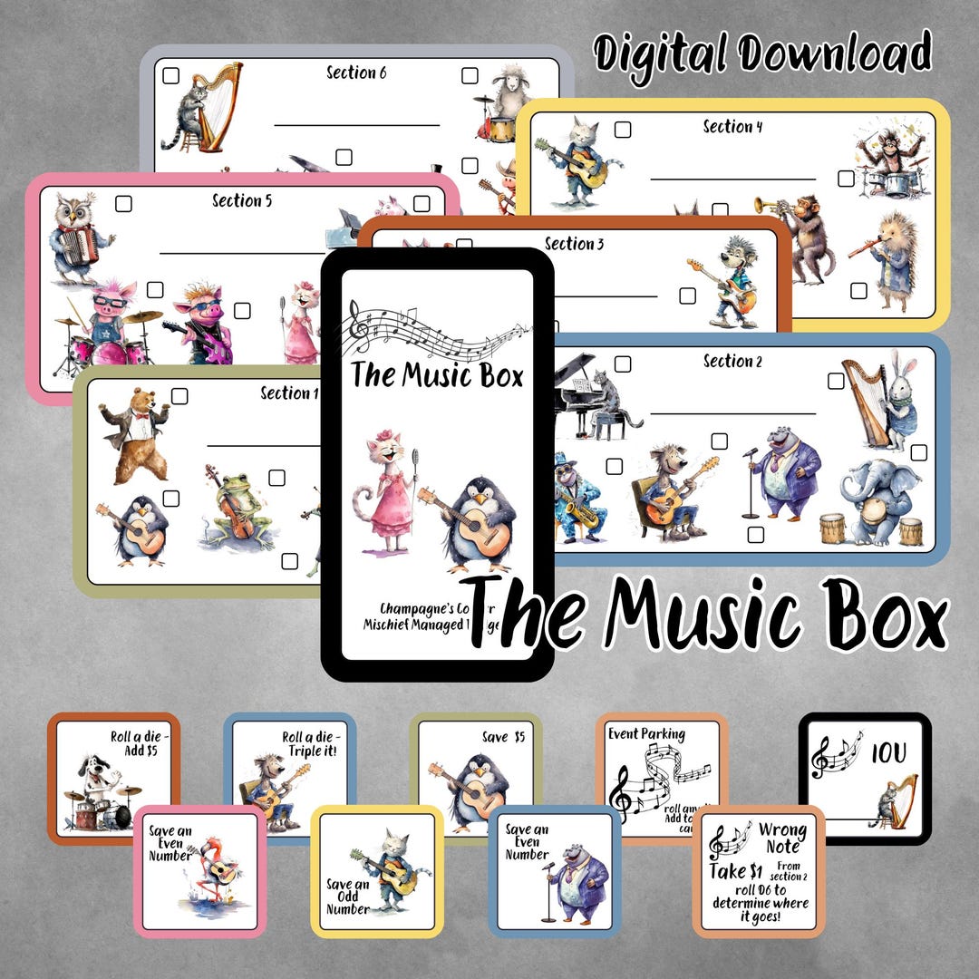 The Music Box - Savings Challenge - Digital Download - Etsy