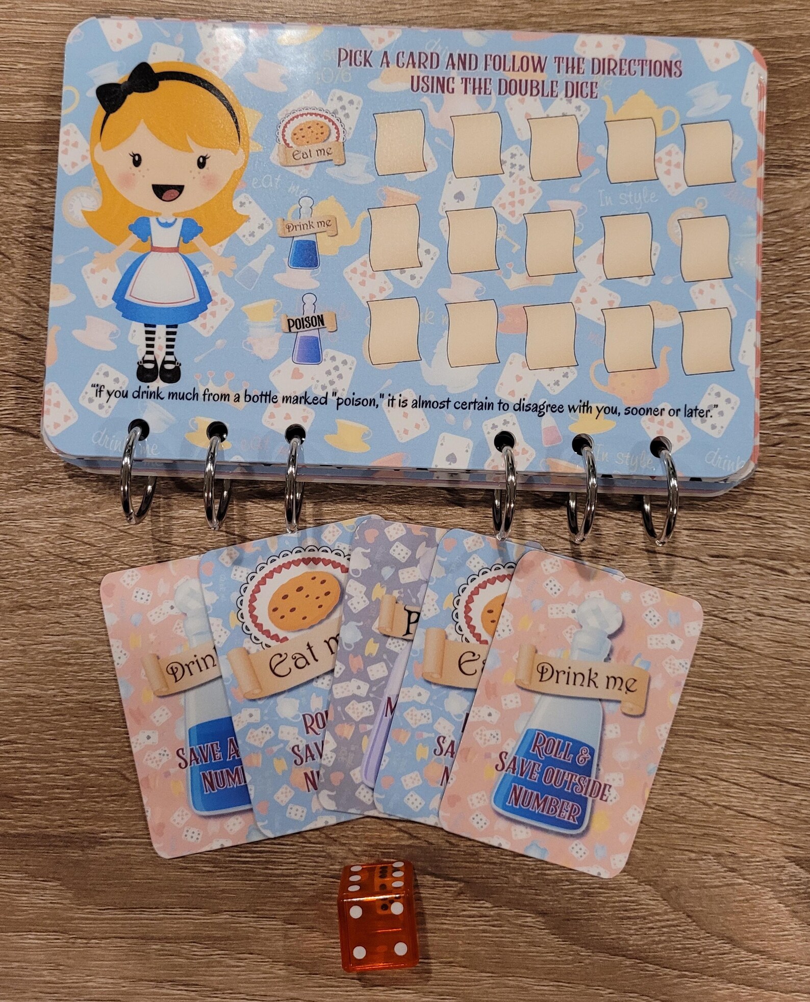 Wonderland Savings Challenge Dashboard Binder Etsy