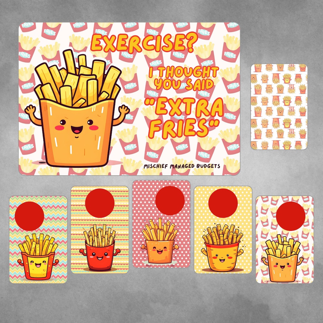 French Fry Savings Challenge Scratch-off Cards - Save 120 - Etsy