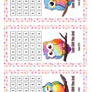 Cute Owls - Mini Savings Challenges - Digital - Etsy