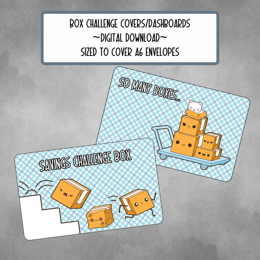 Box Challenge Covers - DIGITAL DOWNLOAD - Etsy