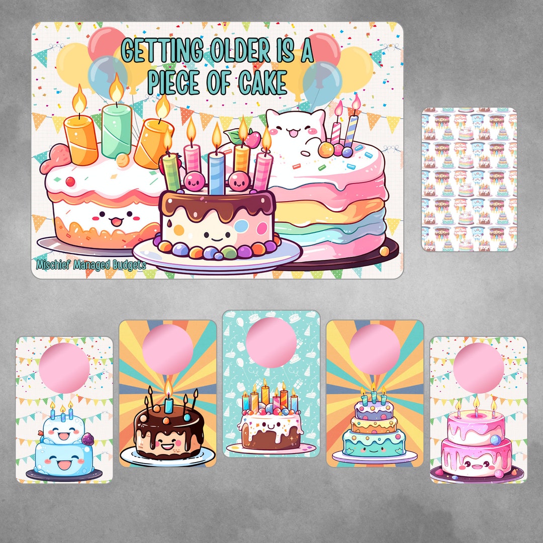 Birthday Cake Challenge Scratch-off Cards - Save 120 - Etsy
