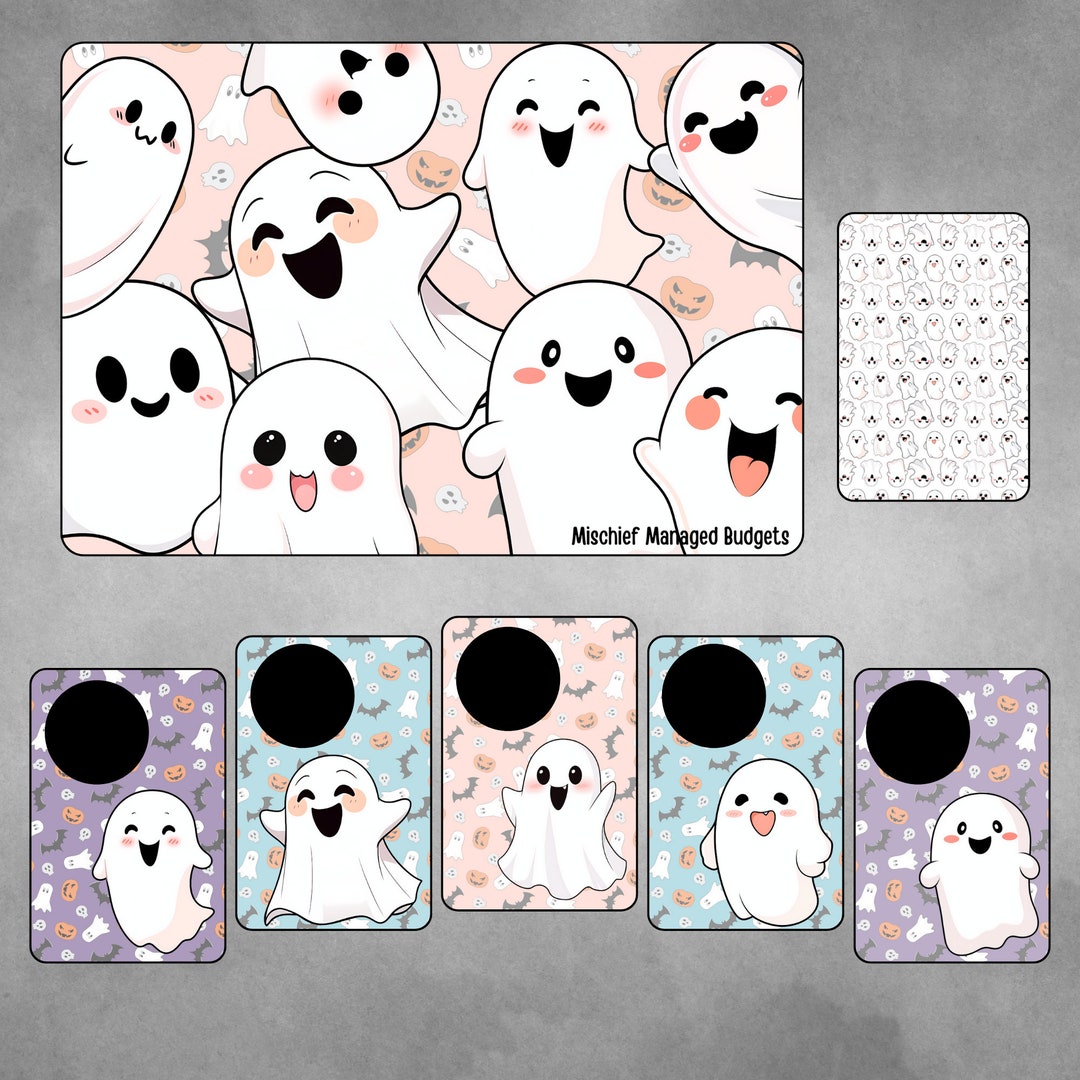 Cute Ghosts Challenge Scratch-off Cards - Save 100 - Etsy