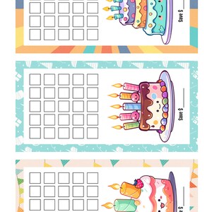 Birthday Cake - Mini Savings Challenges - Digital - Etsy