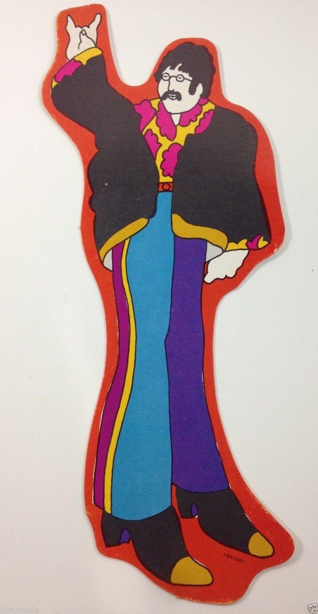1968 BEATLES Yellow Submarine Mint Bookmark John Lennon NM+ Very Rare ...
