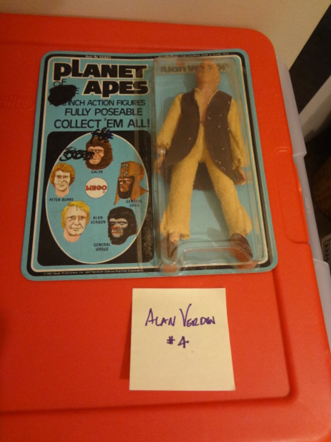 Mego 8" POTA Alan Verdon New Old Stock MOC Vintage Planet of the Apes ...