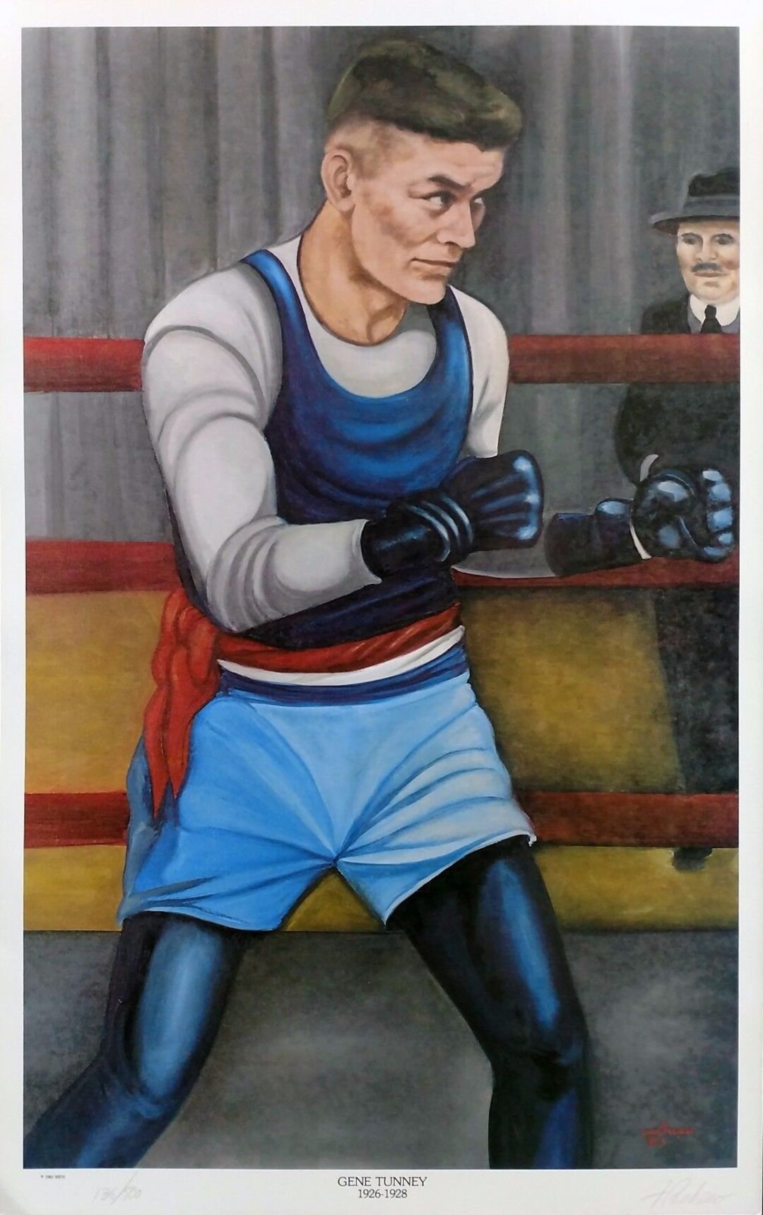 Ferdie Pacheco "gene Tunney" Boxing Lithograph Poster the Fight Doctor ...