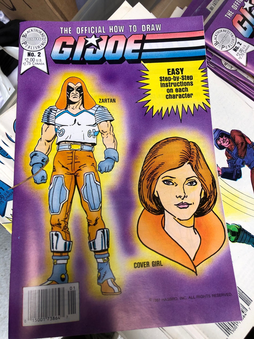 1987 How to Draw Gi Joe #2 Comic Ex Hard to Find New Old Stock Zartan ...