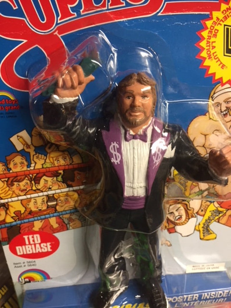 LJN WWF Wrestling Superstars Ted Dibiase Figure Moc Old Stock 1980S ...