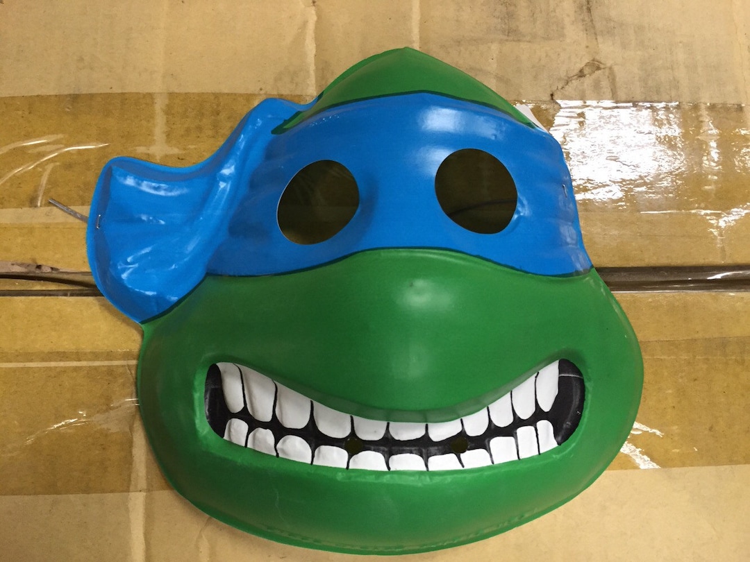Leonardo Teenage Mutant Ninja Turtles Halloween Mask New Old - Etsy