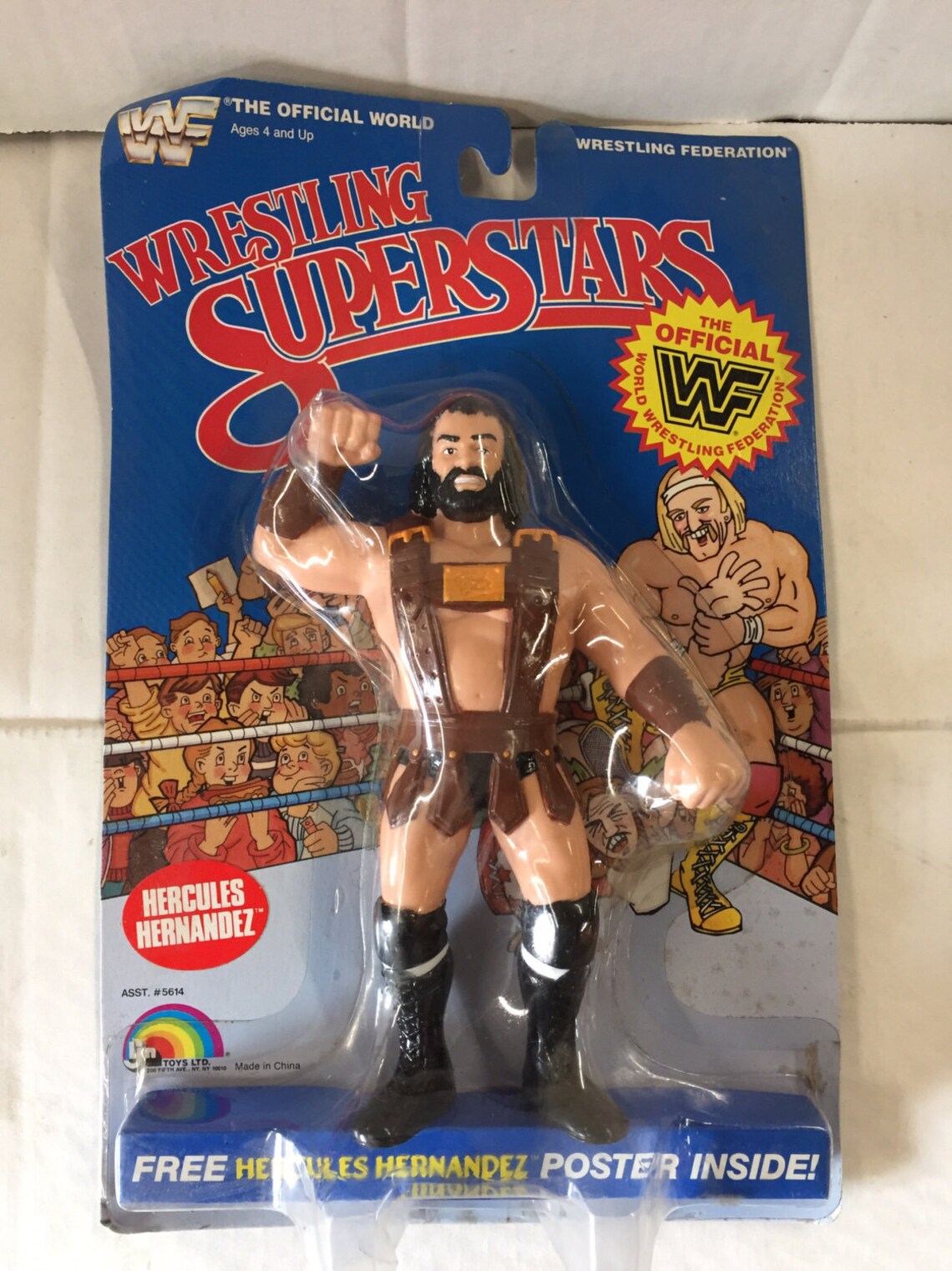 1986 LJN WWF Wrestling Superstars Hercules Hernandez Series 5 MOC Old ...