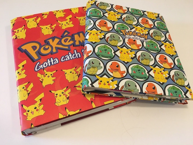 10 packs Vintage Pokemon Gotta Catch em Book covers Pikachu & | Etsy