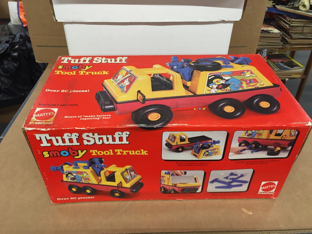 Vintage Mattel Tuff Stuff Smoby Tool Truck NOS MIB Great - Etsy