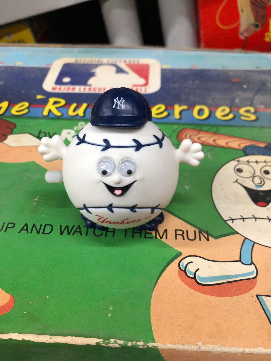 1980s Russ Home Run Heroes New York Yankees Windup Baseball Nos - Etsy
