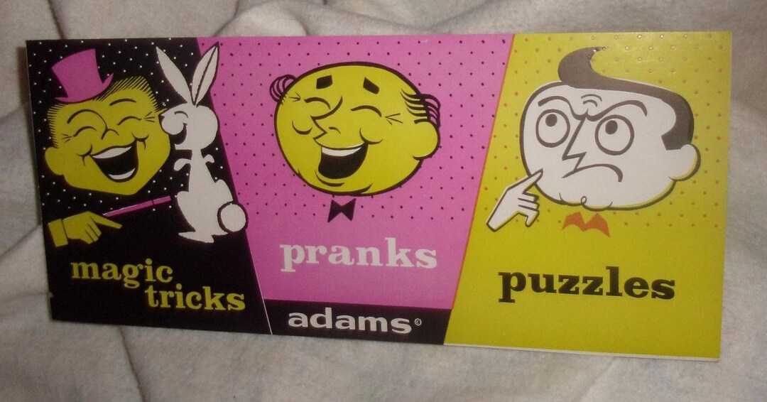 SS Adams Magic Tricks Pranks & Puzzles Dime Store Novelty Store Display ...