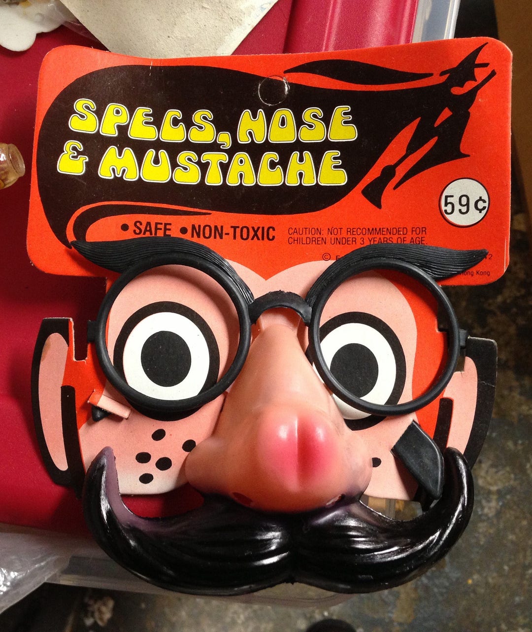 Vintage Marx Brothers Groucho Specs, Nose & Moustache Disguise Toy by ...