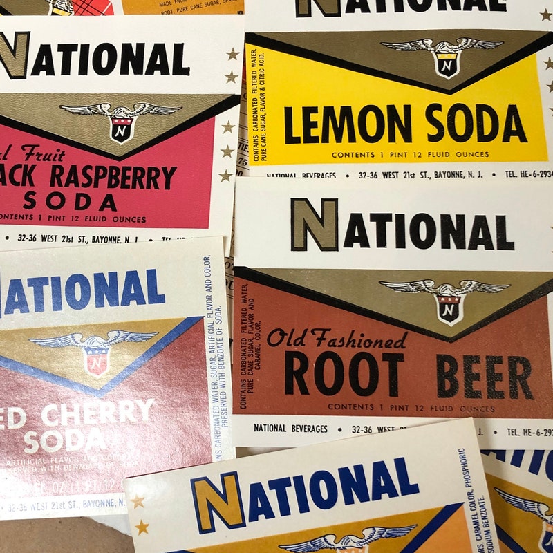 Vintage Soda Labels - Etsy