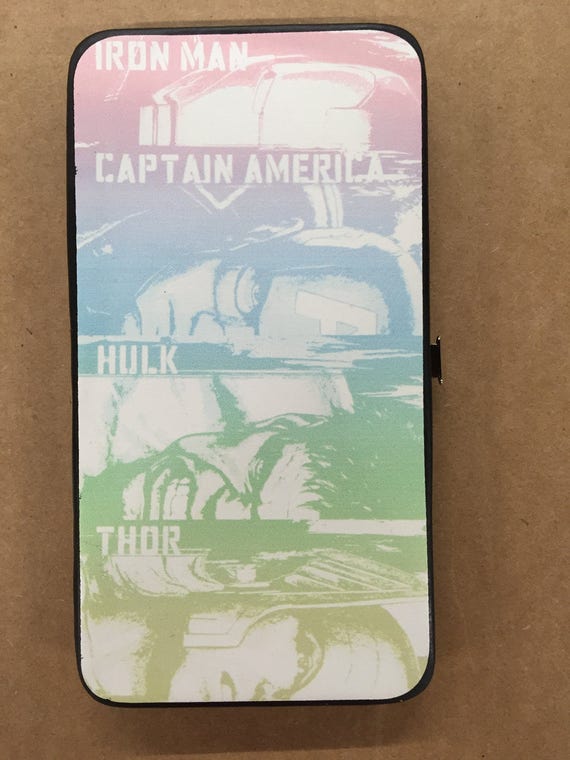 MARVEL COMICS Hinged Wallet -Art Deco Avengers Hulk, … - Gem