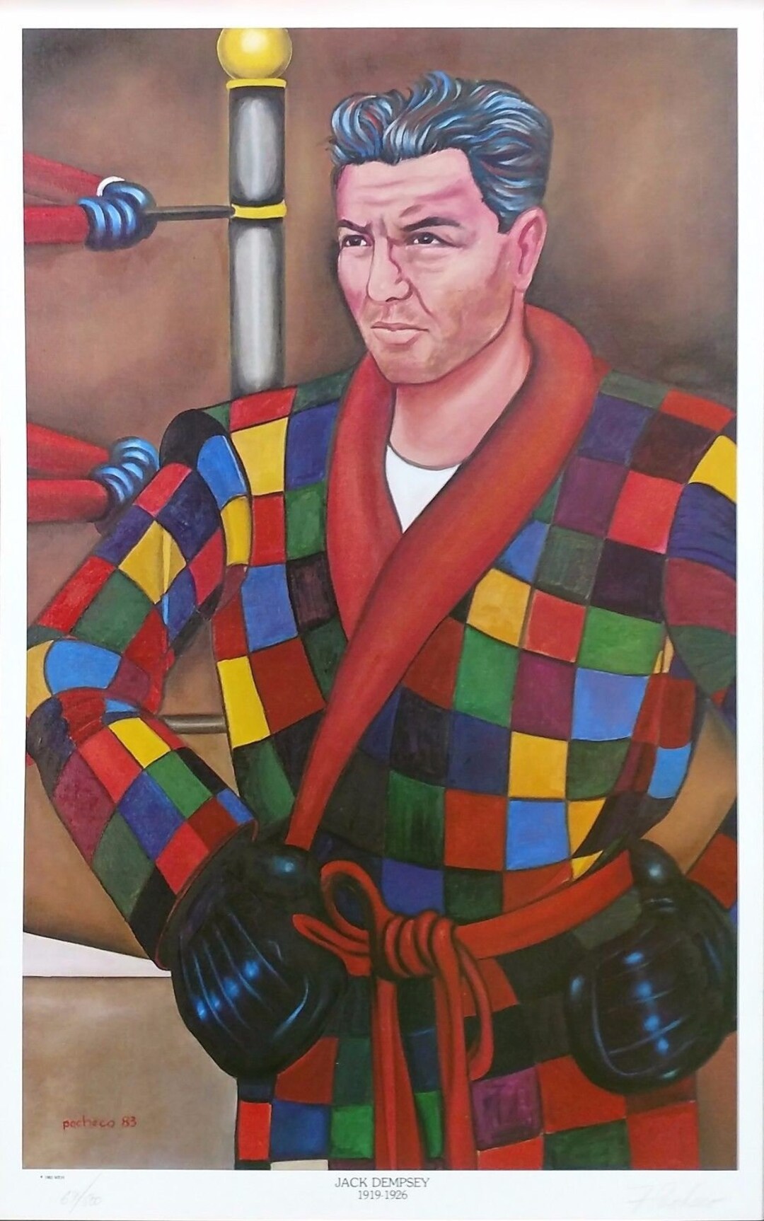 Ferdie Pacheco "jack Dempsey" Boxing Lithograph Poster the Fight Doctor ...