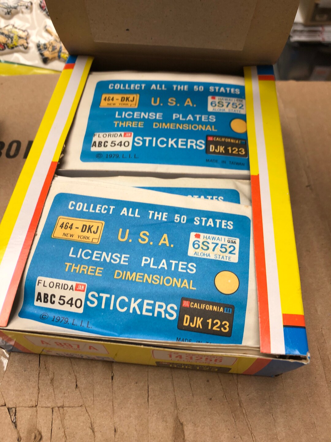 Vintage Novelty License Plate Sticker Packs 12 Packs Unopened - Etsy