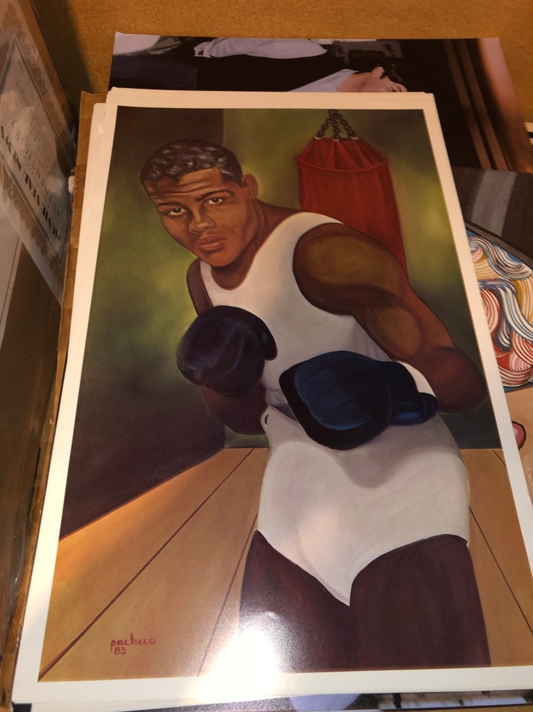 Ferdie Pacheco "joe Louis" Boxing Lithograph Poster the Fight Doctor ...