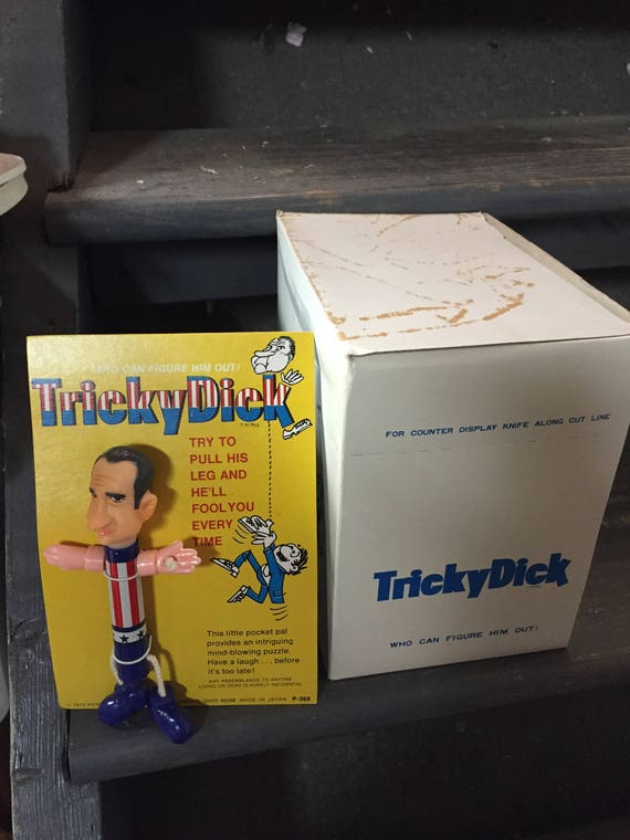 1972 Tricky Dick Richard Nixon pull toy poynter products MOC & | Etsy