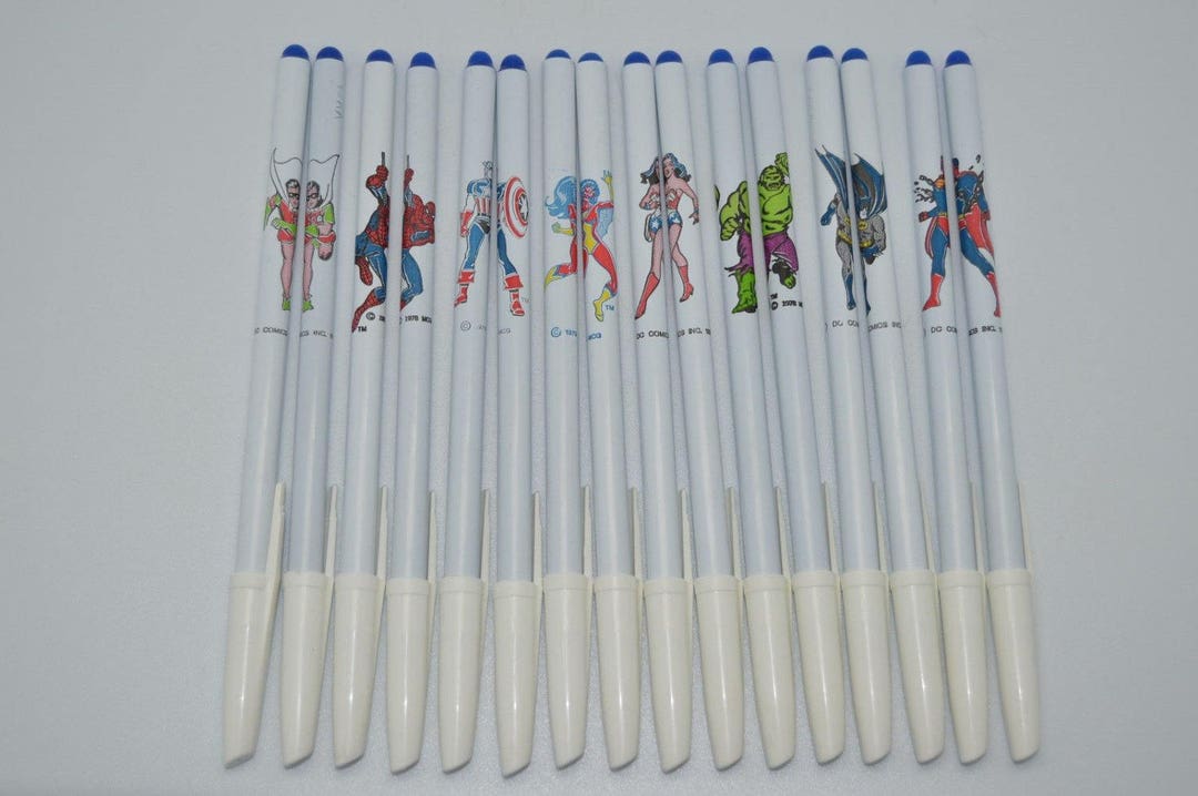 DC Comics SUPERHERO Pens Wonder Woman Style 2 Pcs - Etsy