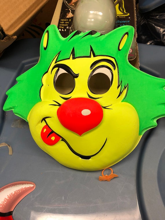 1962 katnip the cat Halloween Mask New old stock Collegeville | Etsy