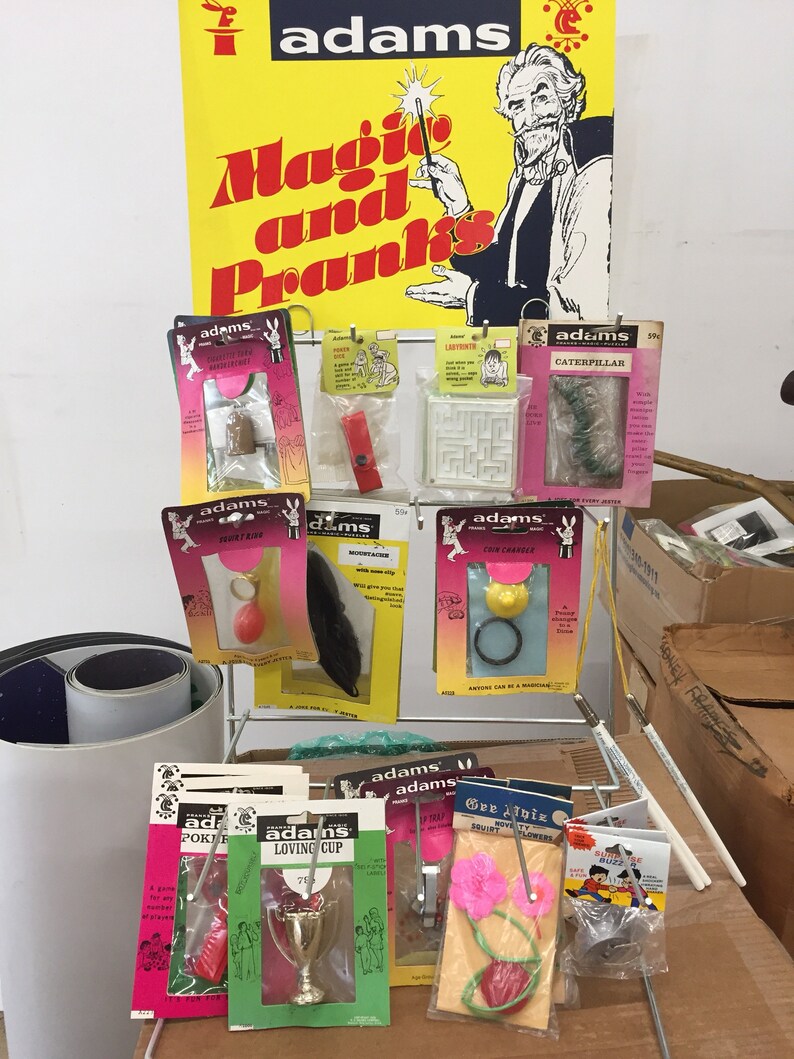 60s Adams Magic Tricks & Gags Store Display Build Your Own - Etsy Denmark