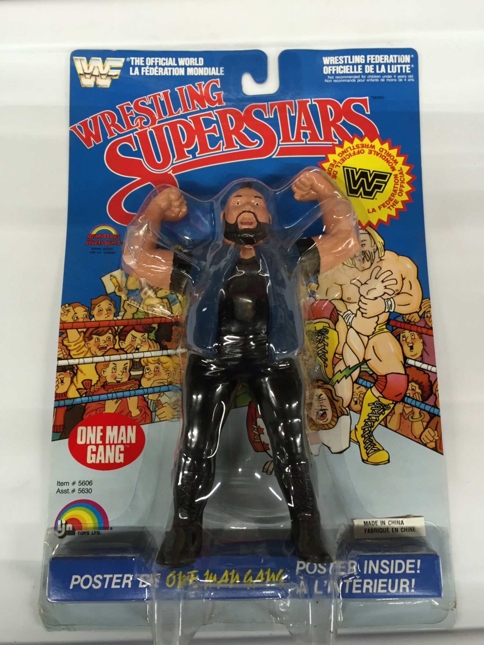 LJN WWF Wrestling Superstars One Man Gang OMG Wrestling Figure Nos Moc ...