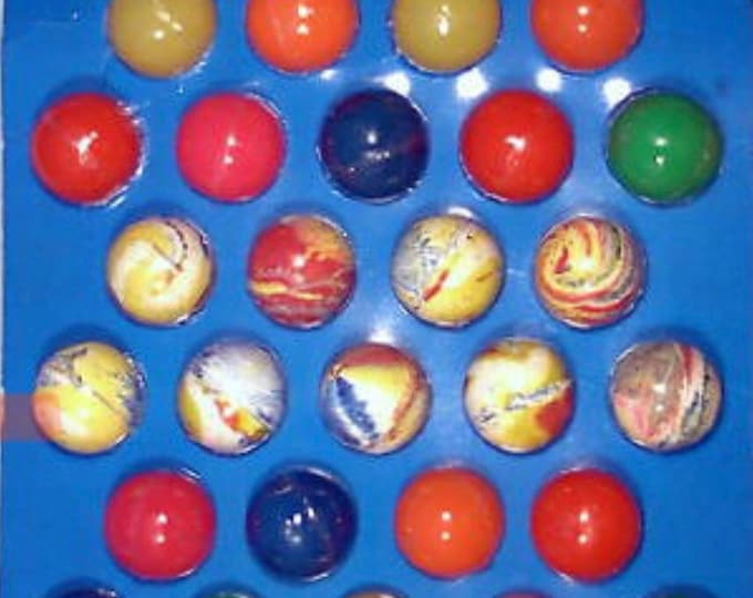 Vintage Super Balls High Bounce Ball Display Full Display Card 36 Balls ...