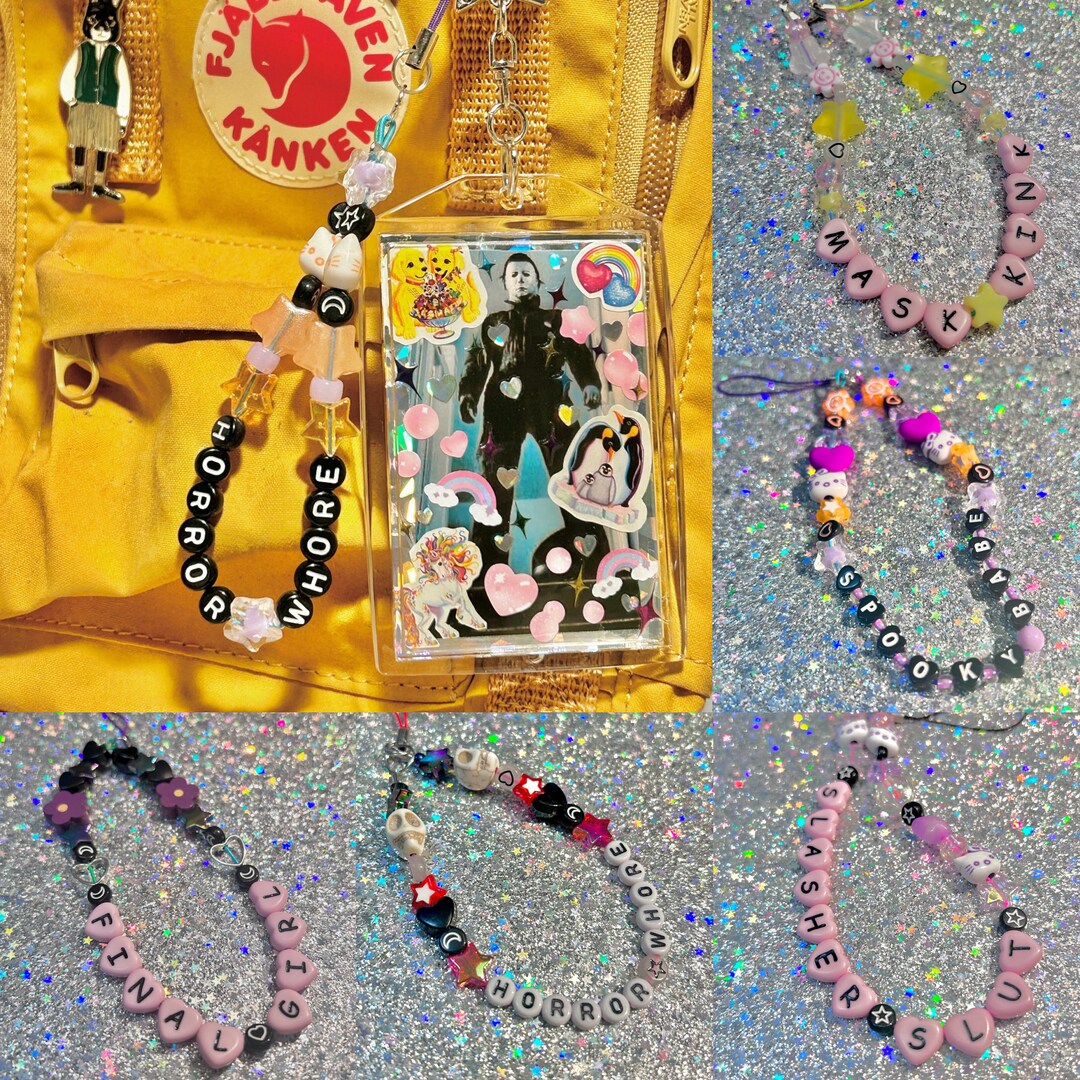 Customizable Horror Slasher Hoe Phonestraps / Backpack Dangler ...