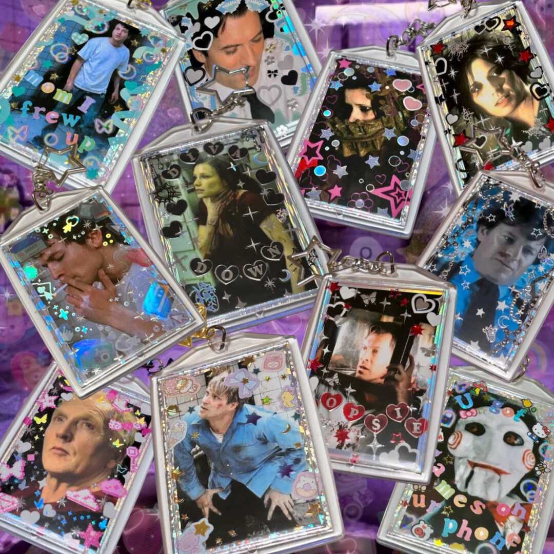 Saw Babygirlified Acrylic Photo Keychains With Star Clip. Handmade ...